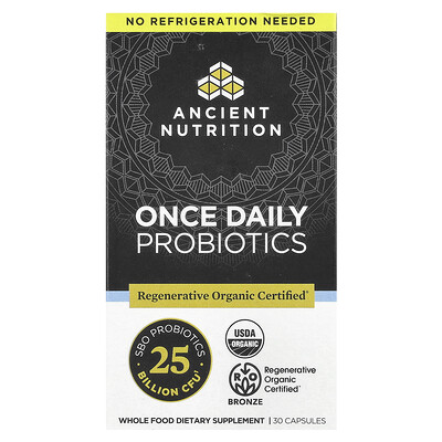 Once daily probiotics, 30 capsules by Ancient nutrition : review ...