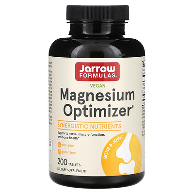 Vegan magnesium optimizer, 200 tablets by Jarrow formulas Reviews ...