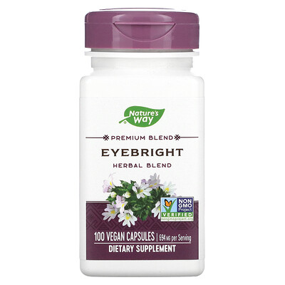 Eyebright, herbal blend, 694 mg, 100 vegan capsules (347 mg per capsule ...