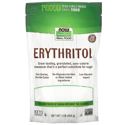 Real food, erythritol, 1 lb (454 g) by Now foods Reviews - Canned ...