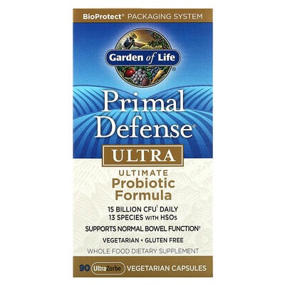 Primal defense, ultra, ultimate probiotic formula, 90 ultrazorbe ...