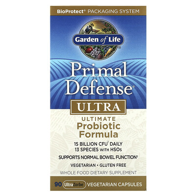 Primal defense, ultra, ultimate probiotic formula, 90 ultrazorbe ...
