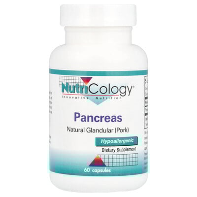 Pancreas, natural glandular (pork), 60 capsules by Nutricology : review ...