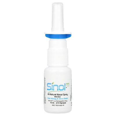 Sinolm™, all-natural nasal spray, fast allergy & sinus relief, 15 ml by ...