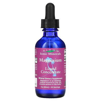 Ionic minerals, magnesium, liquid concentrate, 2 oz (60 ml) by Eidon ...