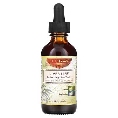 Liver life, revitalizing liver tonic, 2 fl oz (59 ml) by Bioray ...