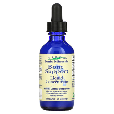 Ionic minerals, bone support, liquid concentrate, 2 oz (60 ml) by Eidon ...