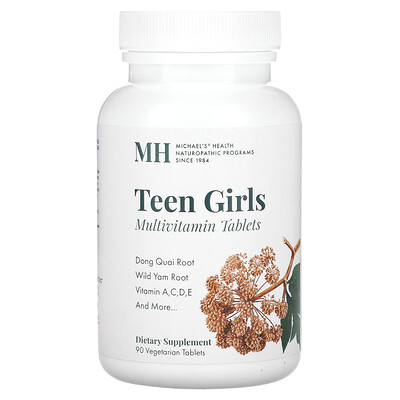 Teen girls tabs, multivitamin, 90 vegetarian tablets by Michael's ...