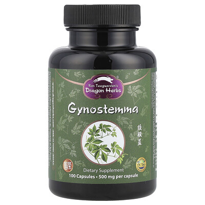 Gynostemma, 1,500 mg, 100 capsules (500 mg per capsule) by Dragon herbs ...