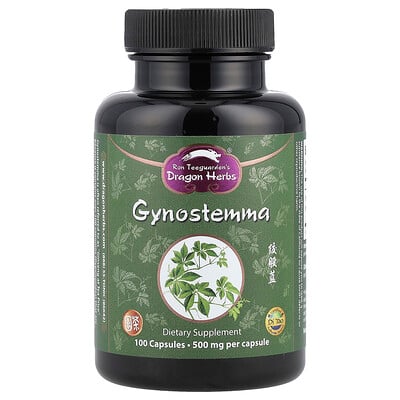 Gynostemma, 1,500 mg, 100 capsules (500 mg per capsule) by Dragon herbs ...
