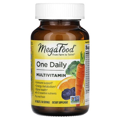 One daily multivitamin, 60 tablets by Megafood : review - Vitamins ...
