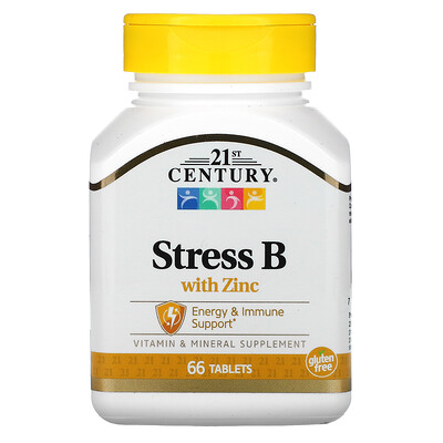 Stress b with zinc, 66 tablets by 21st century Reviews - Vitamins ...