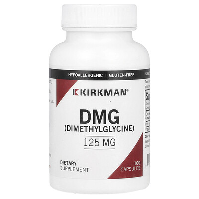 Dmg (dimethylglycine), 125 mg, 100 capsules by Kirkman labs : review - Vitamins & supplements ...