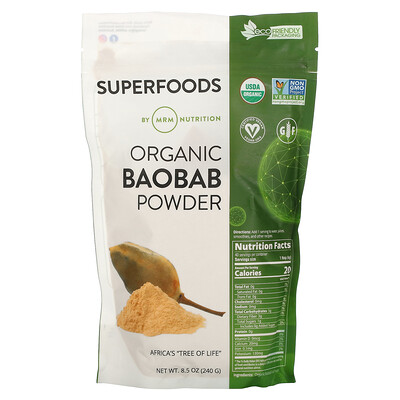 Organic baobab powder, 8.5 oz (240 g) by Mrm nutrition : review ...