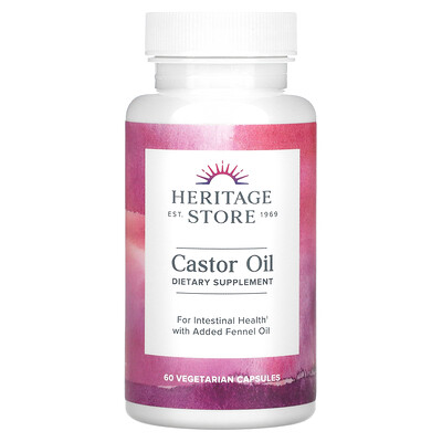 Castor oil, 60 vegetarian capsules by Heritage store : review ...