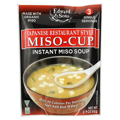 Miso-cup, japanese restaurant style, 3 individual servings, 2.9 oz (82 ...