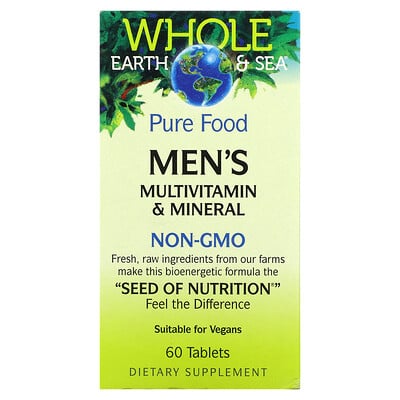 Whole earth & sea, men's multivitamin & mineral, 60 tablets by Natural ...