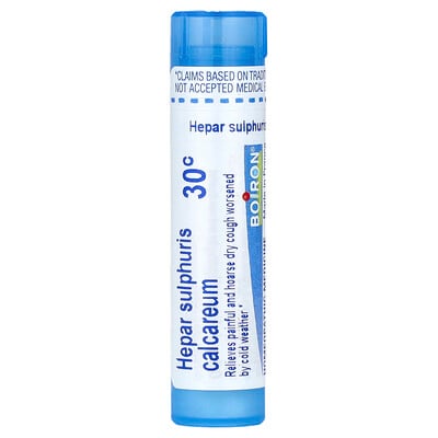 Hepar sulphuris calcareum, 30c, dry cough relief, approx. 80 pellets by ...