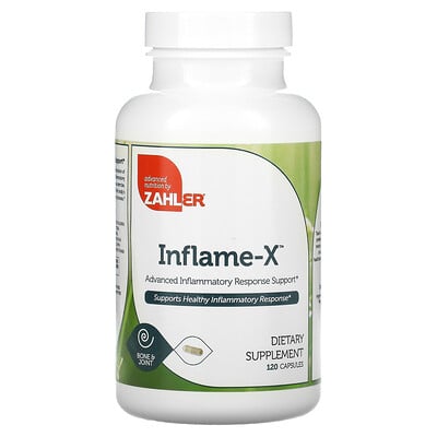 Inflame-x, inflammatory response & pain support, 120 capsules by Zahler ...