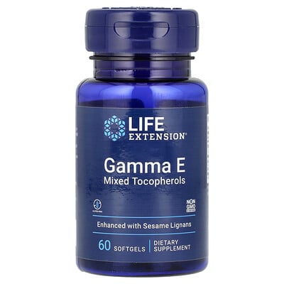 Gamma e mixed tocopherols, 60 softgels by Life extension Reviews ...
