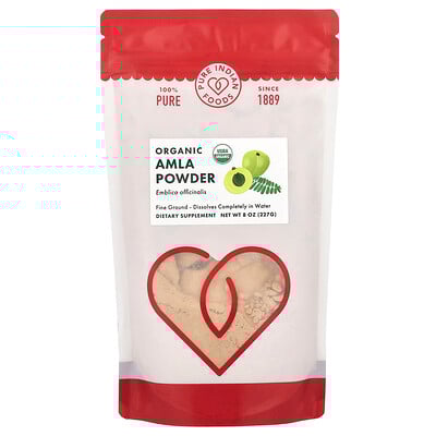 Organic amla powder, 8 oz (227 g) by Pure indian foods : review ...
