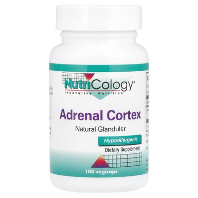 Adrenal cortex, natural glandular, 100 vegicaps by Nutricology : review ...