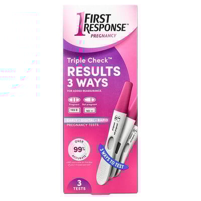 Triple check™ pregnancy tests, 3 tests by First response : review ...
