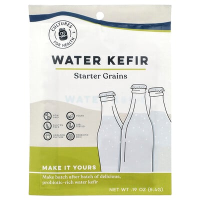 Water kefir, 1 packet, 0.19 oz (5.4 g) by Cultures for health : review ...