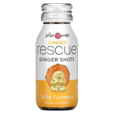 Ginger rescue shots, wild turmeric, 2 fl oz (60 ml) by The ginger ...