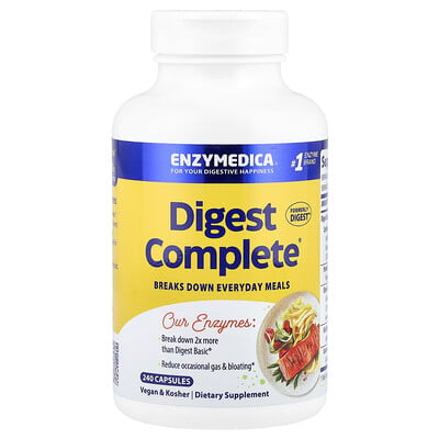 Digest complete®, 240 capsules by Enzymedica : review - Vitamins ...