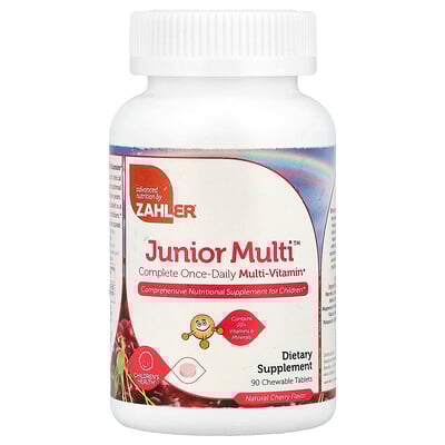 Junior multi™, complete once-daily multi-vitamin, natural cherry, 90 ...