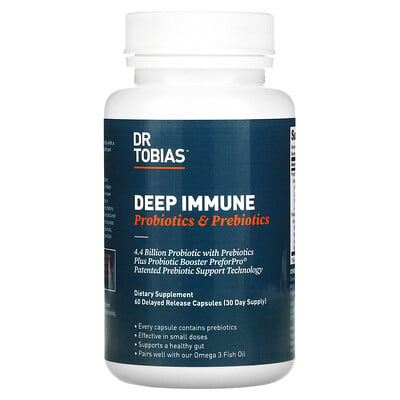 Deep immune, probiotics & prebiotics, 60 delayed release capsules oleh ...