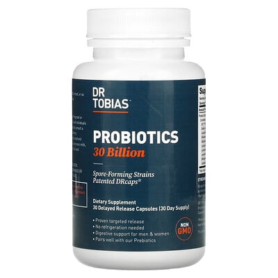 Probiotics, 30 billion, 30 delayed release capsules by Dr. tobias ...