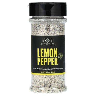 Lemon pepper seasoning, 6.7 oz (190 g) by The spice lab : review ...