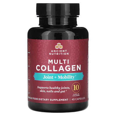 Multi collagen, joint + mobility, 45 capsules โดย Ancient nutrition ...