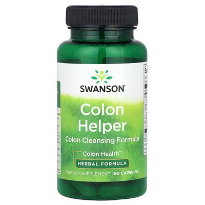Colon helper, 60 capsules โดย Swanson รีวิว - วิตามินและอาหารเสริม ...