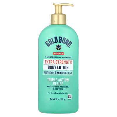 Medicated body lotion, triple action relief, extra strength, 14 oz (396 ...