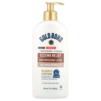 Medicated, eczema relief skin protectant lotion, 14 oz (396 g) by Gold ...