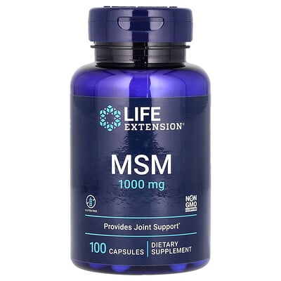 Msm, 3,000 mg, 100 capsules (1,000 mg per capsule) by Life extension ...