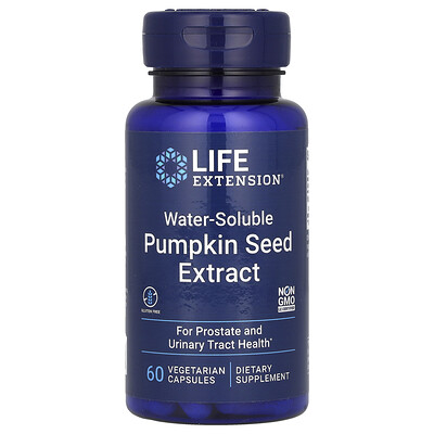 Water-soluble pumpkin seed extract, 60 vegetarian capsules của Life ...