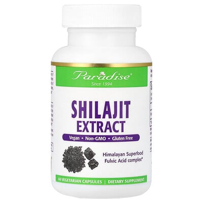 Shilajit extract, 60 vegetarian capsules da Paradise herbs Avaliações ...