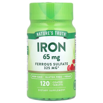 Iron, 65 mg, 120 coated tablets by Nature's truth : review - Vitamins ...