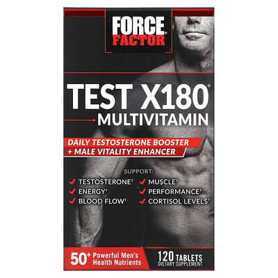 Test x180® multivitamin, 120 tablets by Force factor Reviews - Vitamins ...