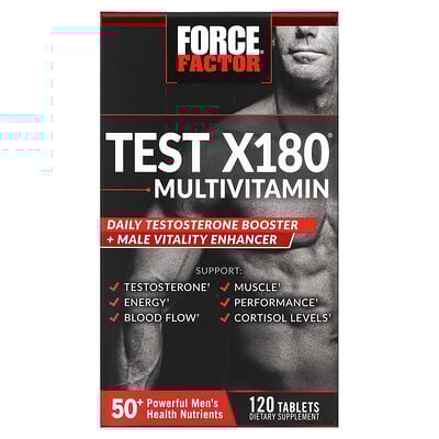Test x180® multivitamin, 120 tablets by Force factor : review - Vitamin ...