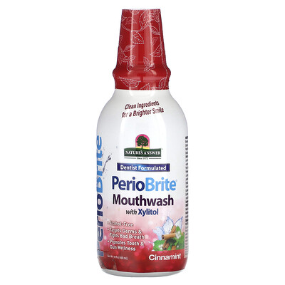 Periobrite, mouthwash with xylitol, cinnamint, 16 fl oz (480 ml) by ...