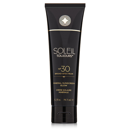 100 mineral sunscreen glow spf 30 (3.2 fl. oz.) by Soleil toujours ...