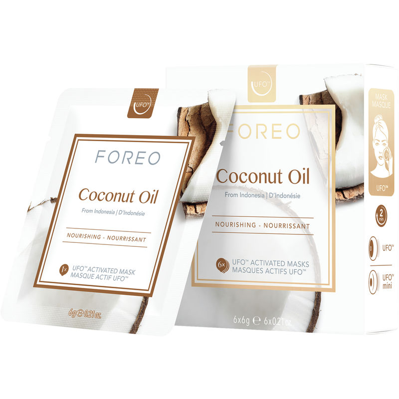 Foreo ufo coconut oil deep nourishing mask 6x6 g by Foreo : review ...