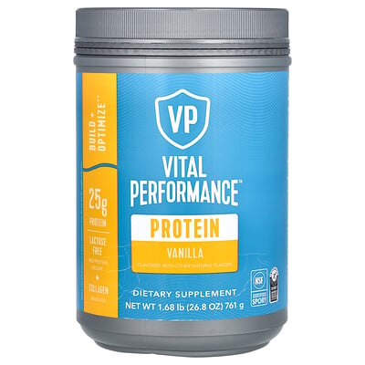 Vital proteins, vital performance protein, vanilla, 1.68 lbs (761 g) by ...