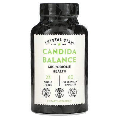 Crystal star, candida balance, 60 vegetarian capsules by Crystal star ...