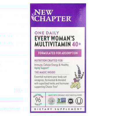 New chapter, one daily every woman's multivitamin™ 40+, 96 vegetarian ...